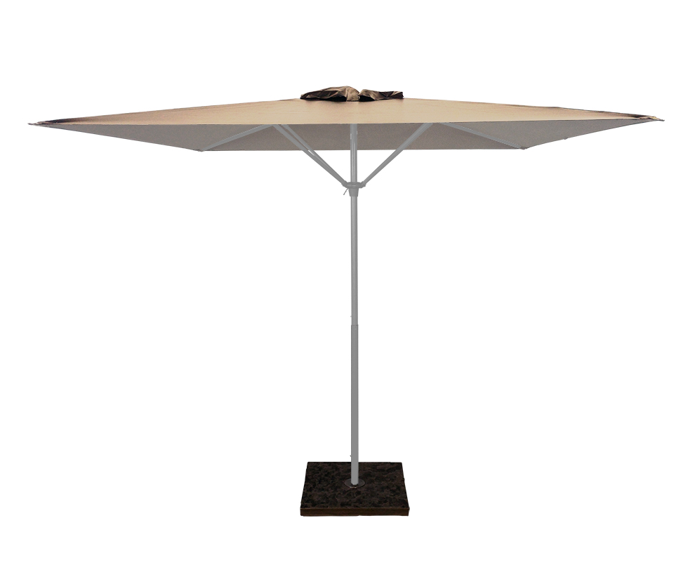 Guarda-sol Central Suny Quadrado 2 metros com Base Ardósia - Suny Brasil